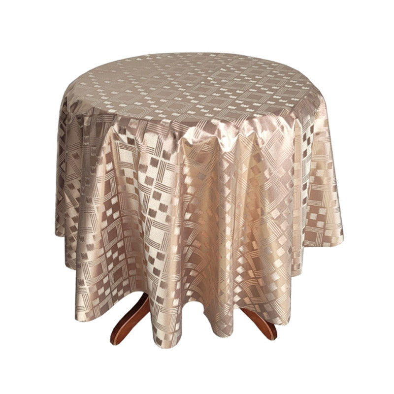 Rund dug i gammel guld 140 cm | Voksdug!