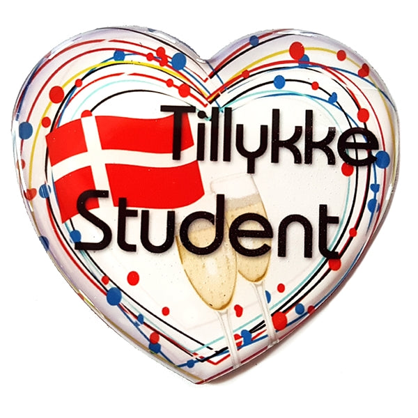 Køleskabsmagnet | Tillykke Student | Gaven til Studenten!